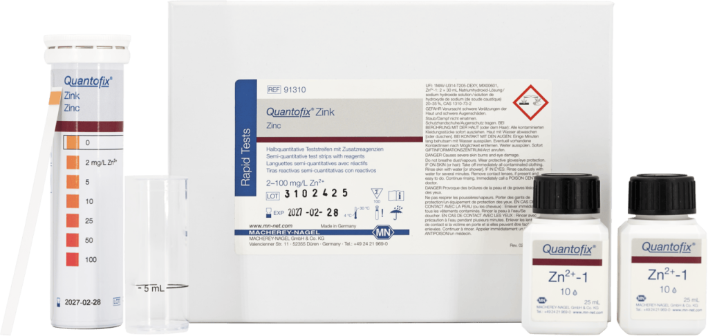 Test Zinc QUANTOFIX (0 ·100 mg/l Zn)